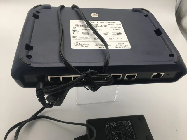 SONICWALL TZ 170 unrestricted apl11-029 5-port vpn firewall, 101-500072 ...