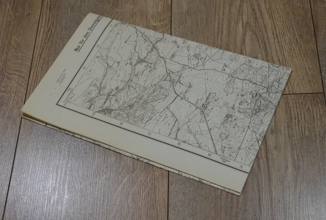 GERMAN WW2 WEHRMACHT SOLDIER MILITARY MAP 1934 Nur für den ...