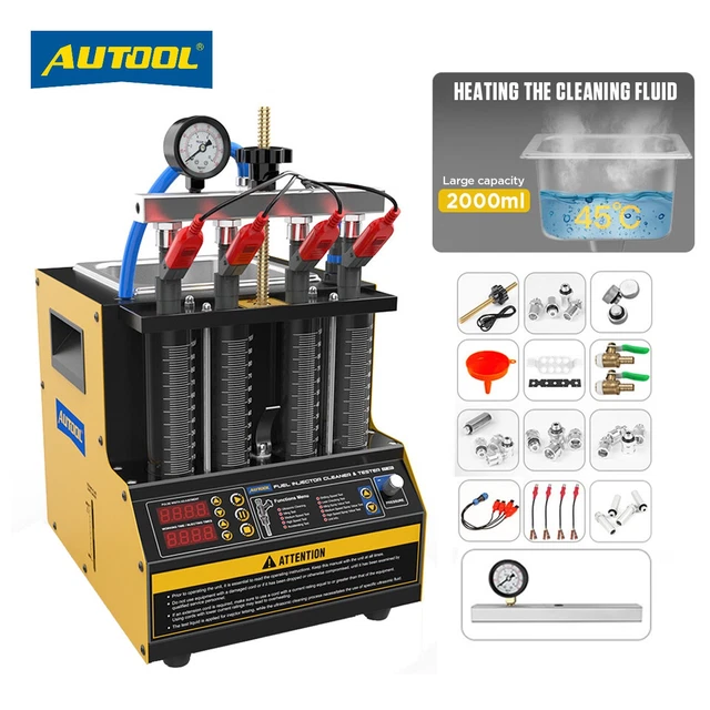 AUTOOL CT160 FUEL Injector Cleaner Tester Machine Ultrasonic Heating ...