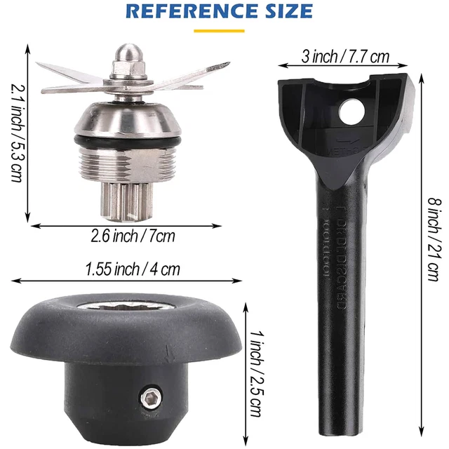 6-BLADE MIXER BLADE Wrench Drive Socket for Vitamix 5200 Series Blender ...