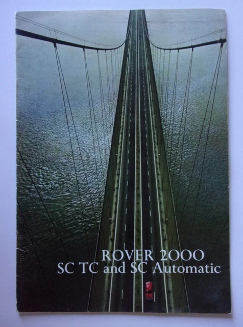 ROVER 2000 SC TC P6 orig 1972 UK Mkt Sales Brochure £5.99 - PicClick UK