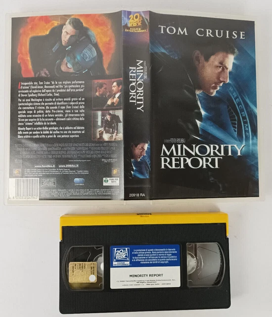 MINORITY REPORT 2002 VHS Italien Tom Cruise Steven Spielberg Colin ...
