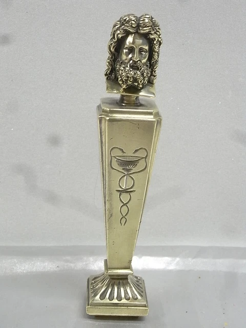 🇫🇷 ANCIEN SCEAU 18ème CACHET TAMPON BRONZE CADUCÉE PHARMACIEN ...
