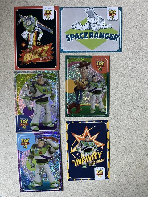 DISNEY PIXAR TOY Story 4 Collectable Cards Panini No Duplicates BUZZ ...