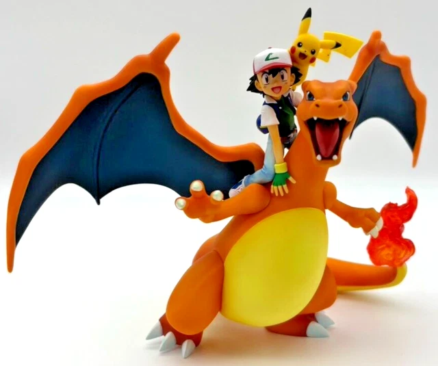 MEGAHOUSE G.E.M. POKEMON Ash Ketchum & Pikachu & Charizard Figure from ...