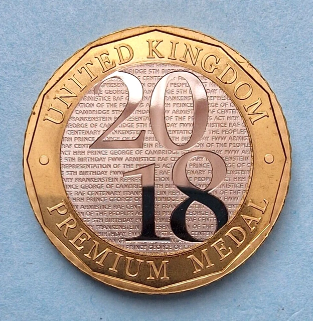 2018 ROYAL MINT Premium Proof Set Year Token / Medal / Medallion - Rare ...