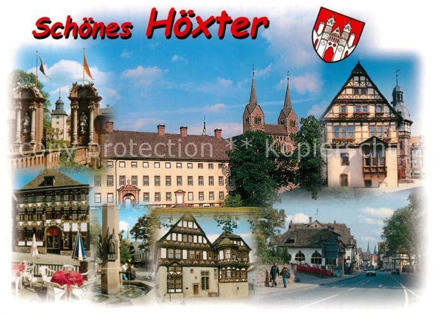 HOEXTER WESER SEHENSWUERDIGKEITEN der Stadt Altstadt Fachwerkhaeuser ...