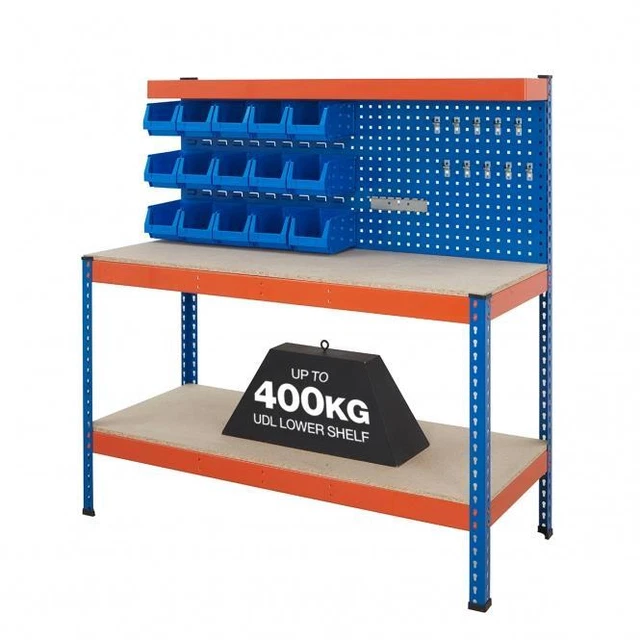 BIGDUG HEAVY DUTY Panel Workstation Tool Storage Louvre Panel £447.99 ...