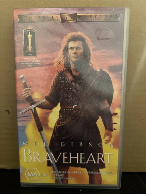 BRAVEHEART (VHS, 1995) Mel Gibson - Digitally Mastered Edition - B17 ...