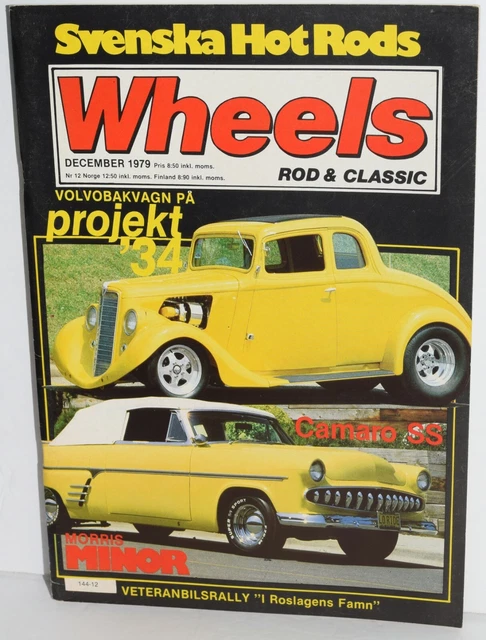 VTG DECEMBER 1979 Wheels Hot Rod and Classic Car Motorcycle Magazine in ...