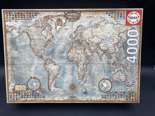 EDUCA BRAND WORLD Political Map Of The World 4000 Piece Puzzle 14827 NEW SEALED EUR 16,81 ...