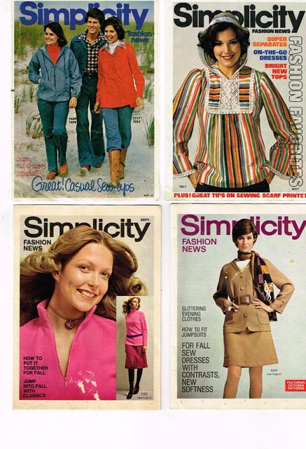 SIMPLICITY SEWING PATTERN Catalog Flyer Brochure Lot 7 Booklets 1970's ...