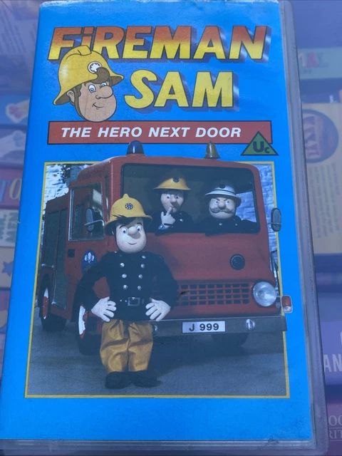 FIREMAN SAM The Hero Next Door VHS Video 1987 Rare vintage Tested ...