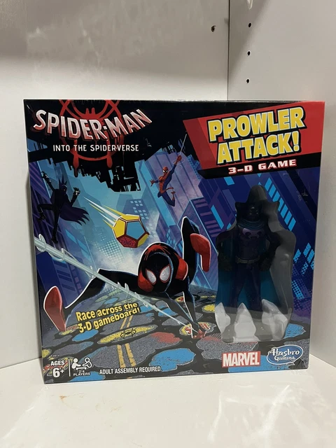 MARVEL SPIDERMAN INTO the Spiderverse Prowler Attack! 3D Board Game £17 ...