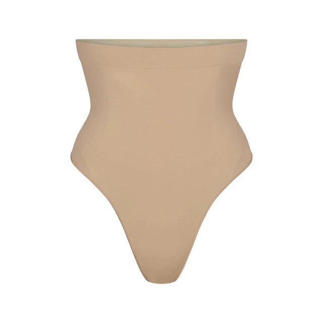 SKIMS SEAMLESS SCULPT High-Waisted Thong Tan Size L Nwot £20.78 - PicClick UK