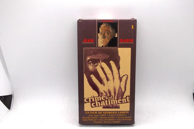 CRIME ET CHATIMENT (VHS)(French) Tested Jean Gabin $7.37 - PicClick CA