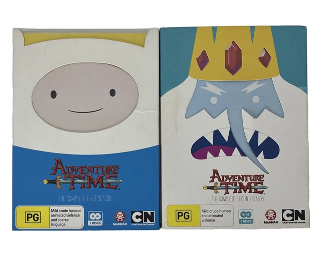 ADVENTURE TIME SEASON 1 & 2 DVD Like New Region 4 Australia Cartoon ...