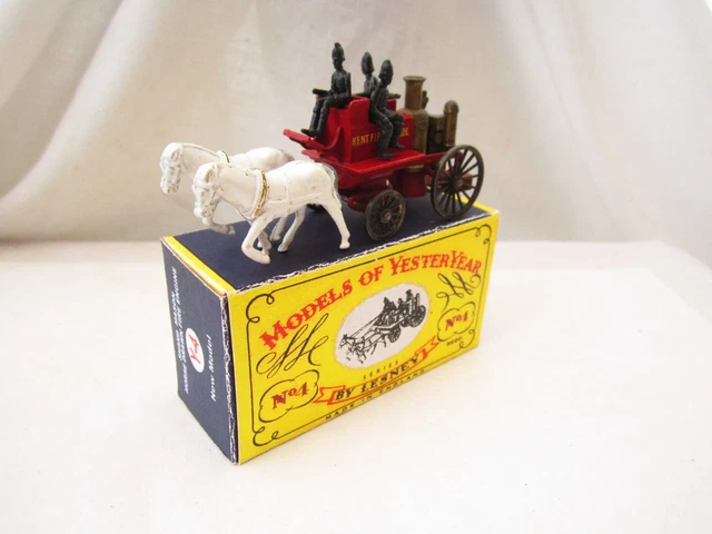 MODEL OF YESTERYEAR Y4-2, Shand Mason Fire Engine Kent + Free Crafted ...