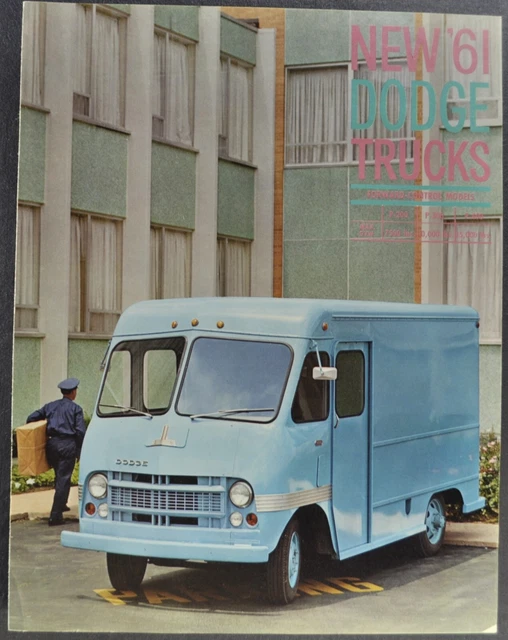 1961 DODGE FORWARD Control Parcel Delivery Van Truck Brochure Excellent ...