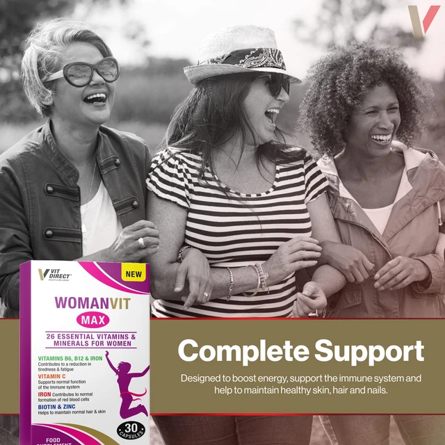 VIT DIRECT - Woman VIT Max Capsules - 30 - with 30 count (Pack of 1) £3 ...