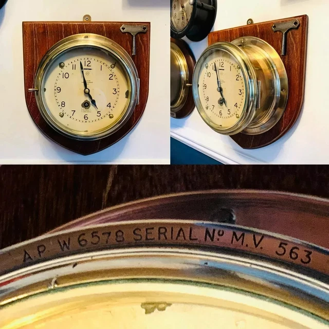 WW2 ADMIRALTY PATTERN Royal Navy Convoy Zig Zag Clock by Mercer (c.1939 ...