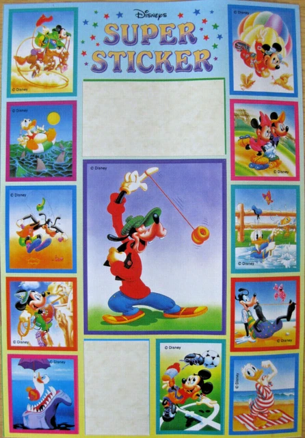 AUFKLEBER DISNEYS SUPER Sticker Mickey Mouse EUR 1,00 - PicClick DE