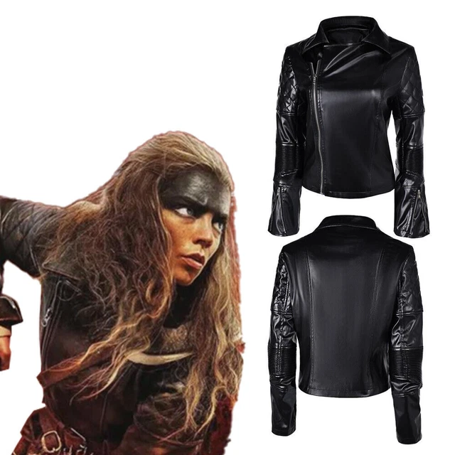 FURIOSA: A MAD Max Saga Black Jacket Cosplay Coat Costume Halloween ...