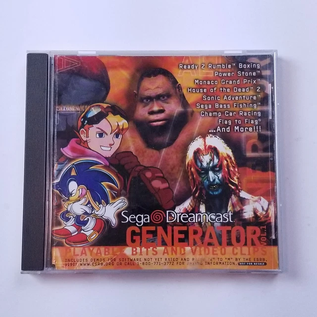 GENERATOR DEMO DISC Vol. 1 Sega Dreamcast EUR 5,01 - PicClick IT
