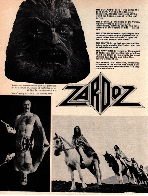 (F&F30) FILM PREVIEW Pictures "Zardoz" Sean Connery & Sara Kestelman £2.99 - PicClick UK