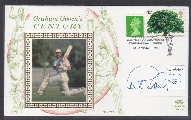 SOUVENIR COVER: 1993 Cricket Cover Signed By Graham Gooch $24.00 ...