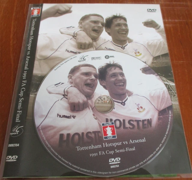 FA CUP SEMI Final: 1991 - Tottenham Hotspur Vs Arsenal DVD (2005 ...