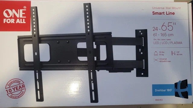 NEU ONE FOR All WM2452 TV Wandhalterung dreh- /kippbar, 24-65 Zoll bis 50Kg EUR 4,06 - PicClick DE