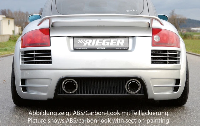 RIEGER TUNING HECKSCHÜRZE Heck Stoßstange Passend für Audi TT 8N ...