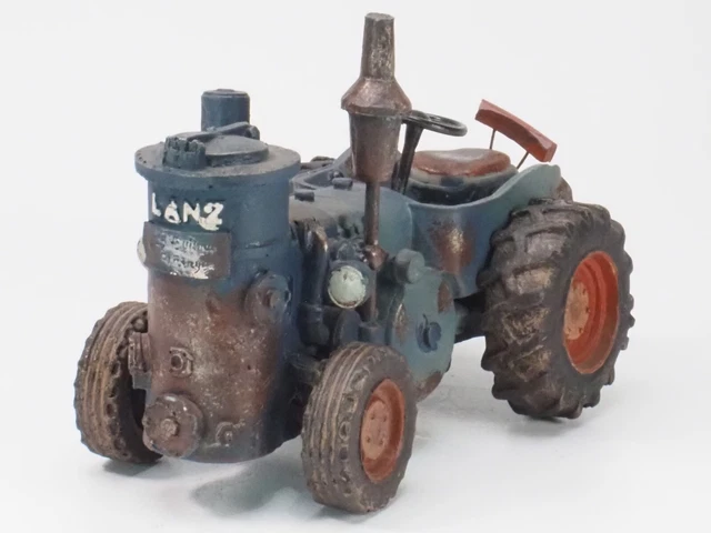 ALTES TRAKTOR MODELL Skulptur Vintage Landmaschine LANZ BULLDOG; K103 ...