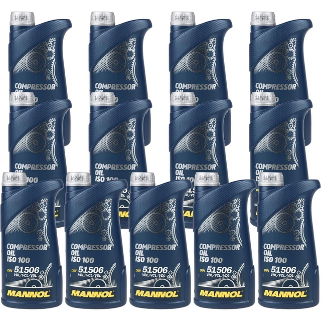 13X1 LITER ORIGINAL MANNOL Kompressoröl Compressor Oil ISO 100 EUR 66 ...