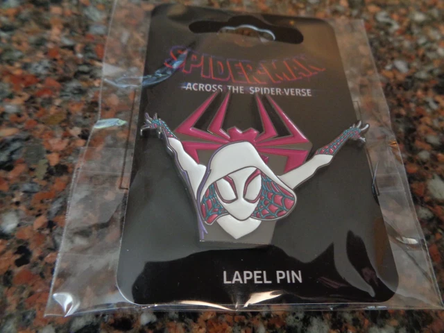 SPIDER-MAN ACROSS THE Spider-Verse Spider-Gwen Enamel Pin Stacy Lapel ...