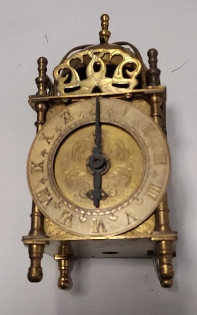 16TH CENTURY COPY Brass Bracket/mantle Clock £16.50 - PicClick UK