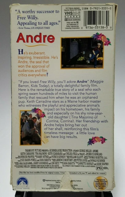 ANDRE (VHS,1995) KEITH Carradine, Tina Majorino, Chelsea Field, Keith ...