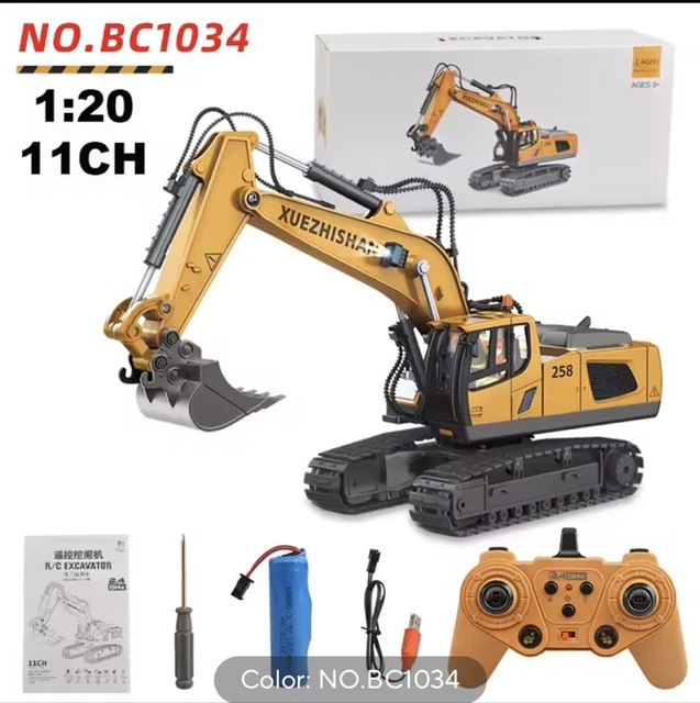 1:24 RC EXCAVATOR - Remote Control Heavy Machinery Toys £39.99 ...
