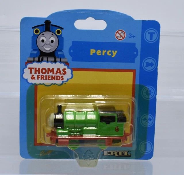 PERCY 6 GREEN Engine ERTL Diecast Thomas & Friends Wooden Railway Train ...