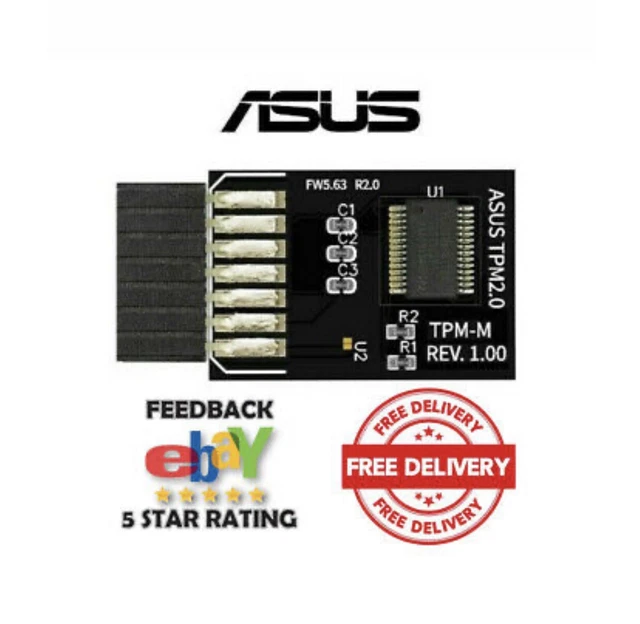 ASUS TPM-M R2.0 Compatible Trusted Platform TPM 2.0 Module 14 Pin 🍟 $25 ...