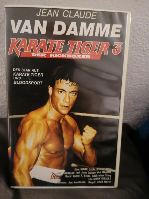 VHS RARITÄT: JEAN CLAUDE VAN DAMME in KARATE TIGER 3 - DER KICKBOXER (1989) EUR 19,99 - PicClick DE
