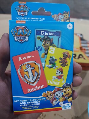PAW PATROL ALPHABET & Number Flashcards Word & Number Learning Games ...