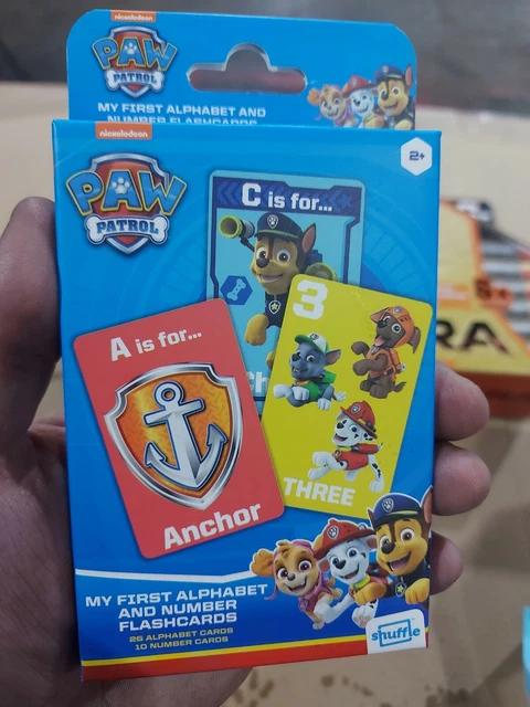 PAW PATROL ALPHABET & Number Flashcards Word & Number Learning Games ...