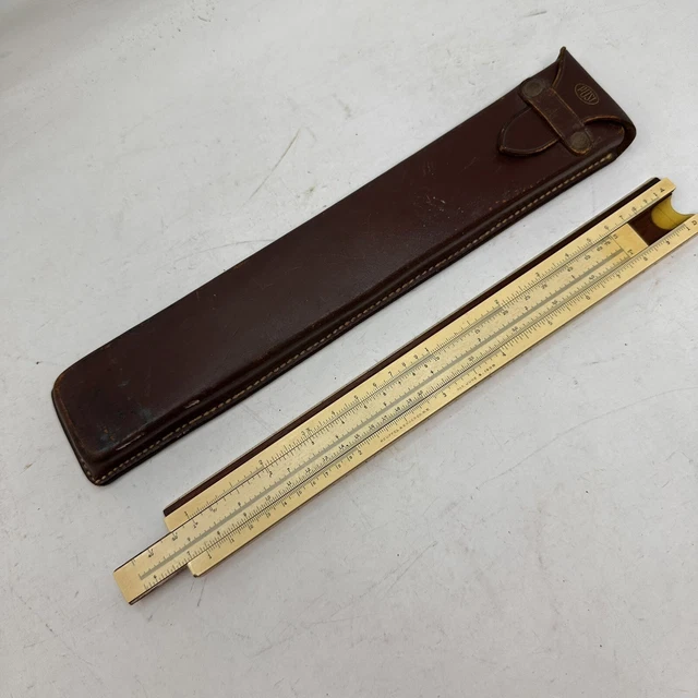 K&E KEUFFEL & Esser Wood Slide Ruler 4053-3 Polyphase Vintage Rule June ...