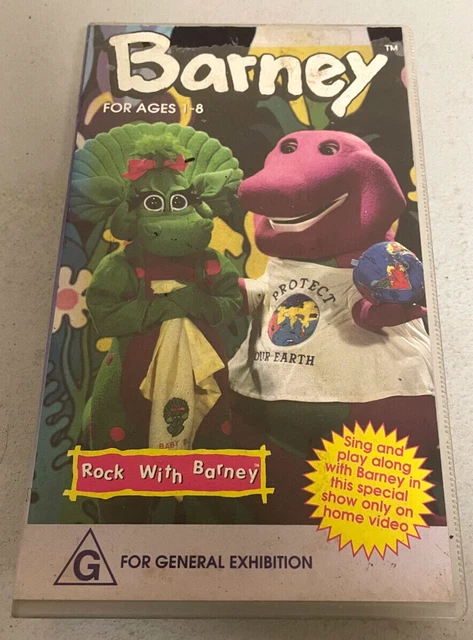 BARNEY: ROCK WITH Barney (1993) VHS Tape - Fun Music & Dance for Kids ...