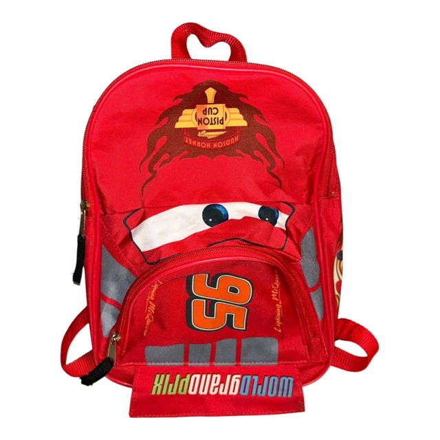 DISNEY PIXAR CARS Lightning Mcqueen 95 Kids Car Shaped Backpack Grand ...