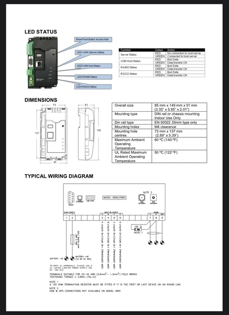 USED AND TESTED -Deep Sea Electronics, DSE 890 MK1, Generator Telemetry ...