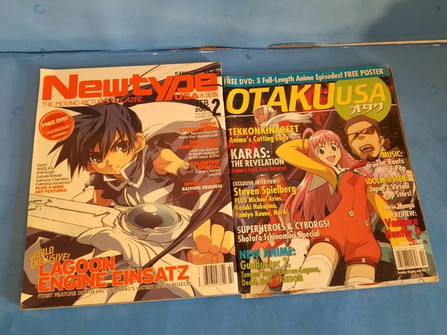 A LOT OF Two Used Anime Magazines.otaku Usa/Newtype.check Photos.*Tb12 ...