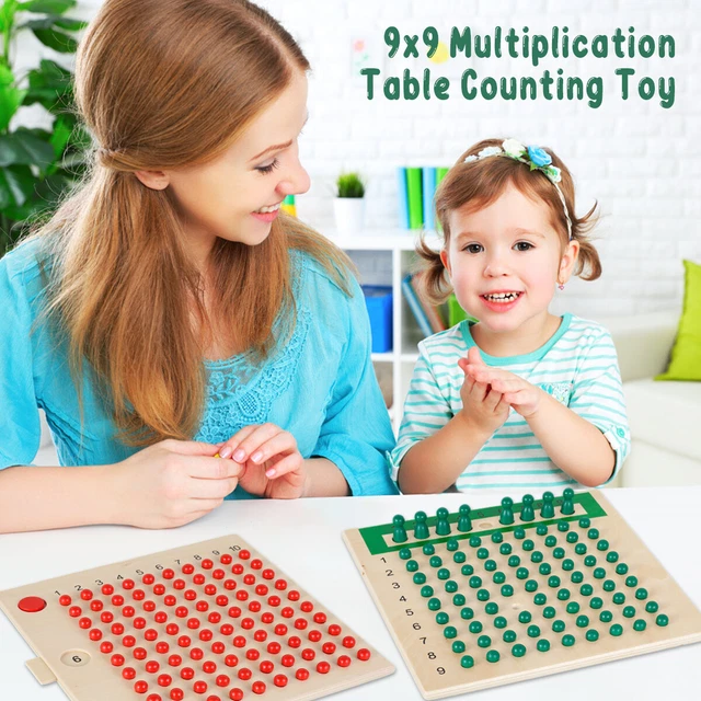MONTESSORI MULTIPLICATION AND Division Board Wooden Math Toys Early ...